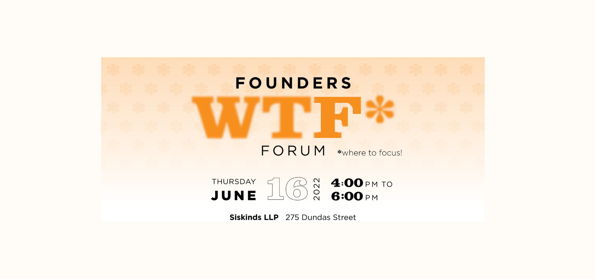 Founders WTF* Forum | London Economic Development Corporation