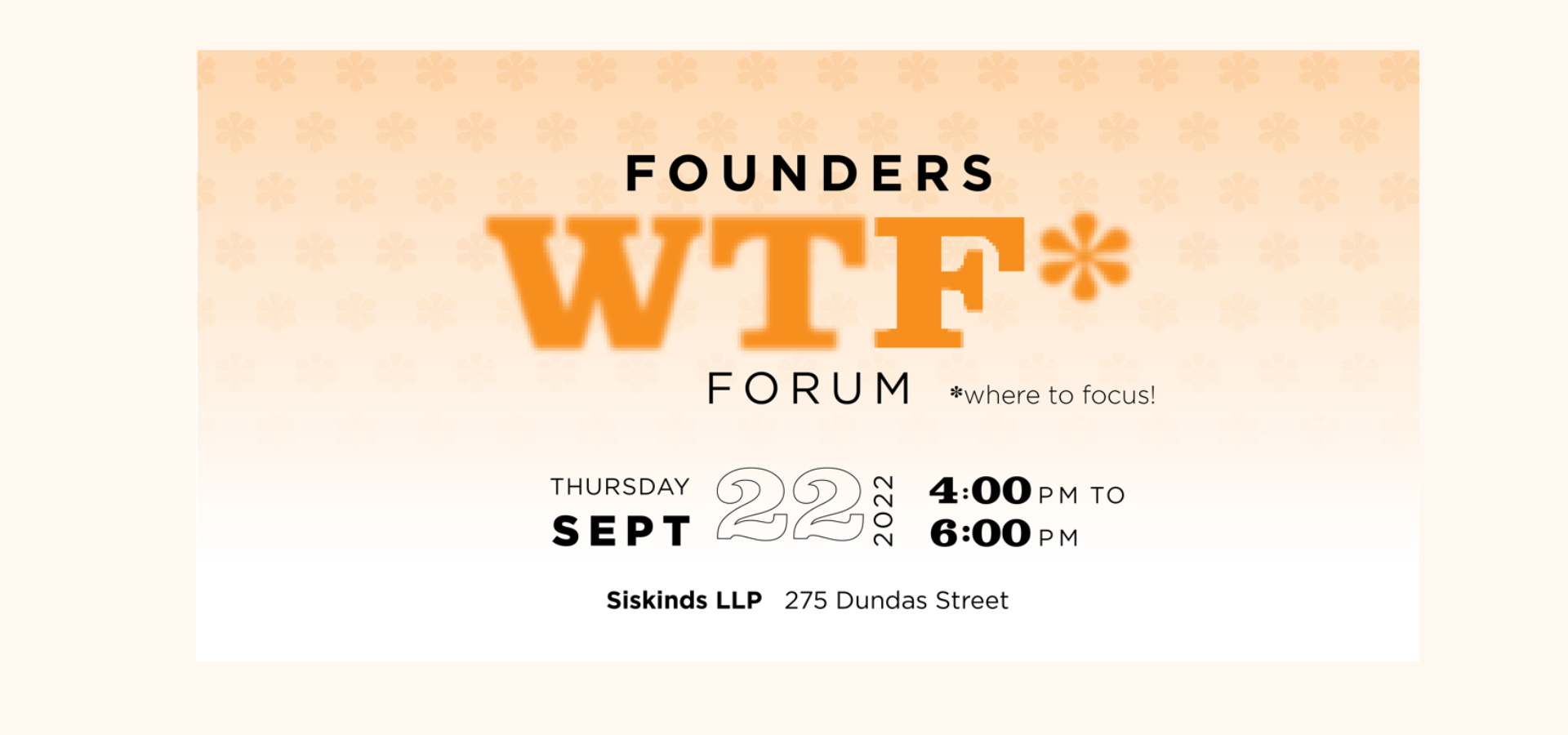 Founders WTF* Forum | London Economic Development Corporation